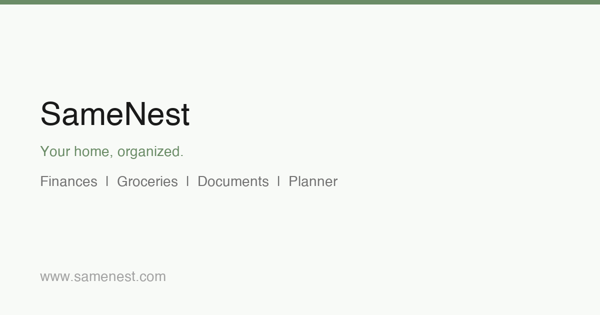 Best Household Management Apps 2026: Couples & Roommates — SameNest Blog